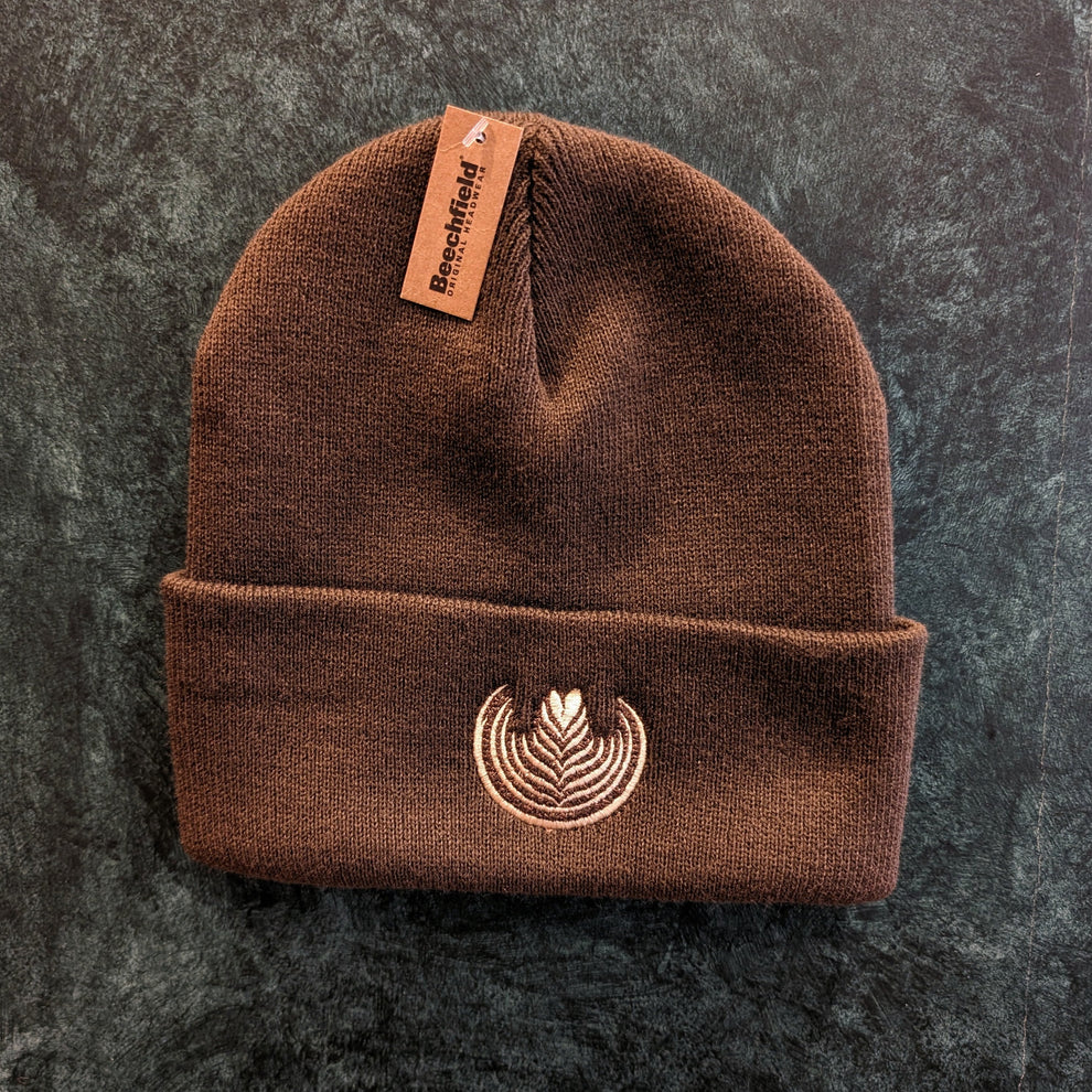 Knitted Latte Art Beanie – Throat Punch Coffee Co.